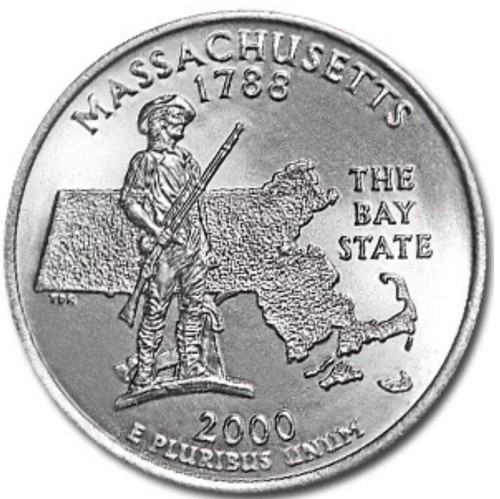 2000 P Massachusetts State Quarter BU Uncirculated Clad 25c Coin | eBay