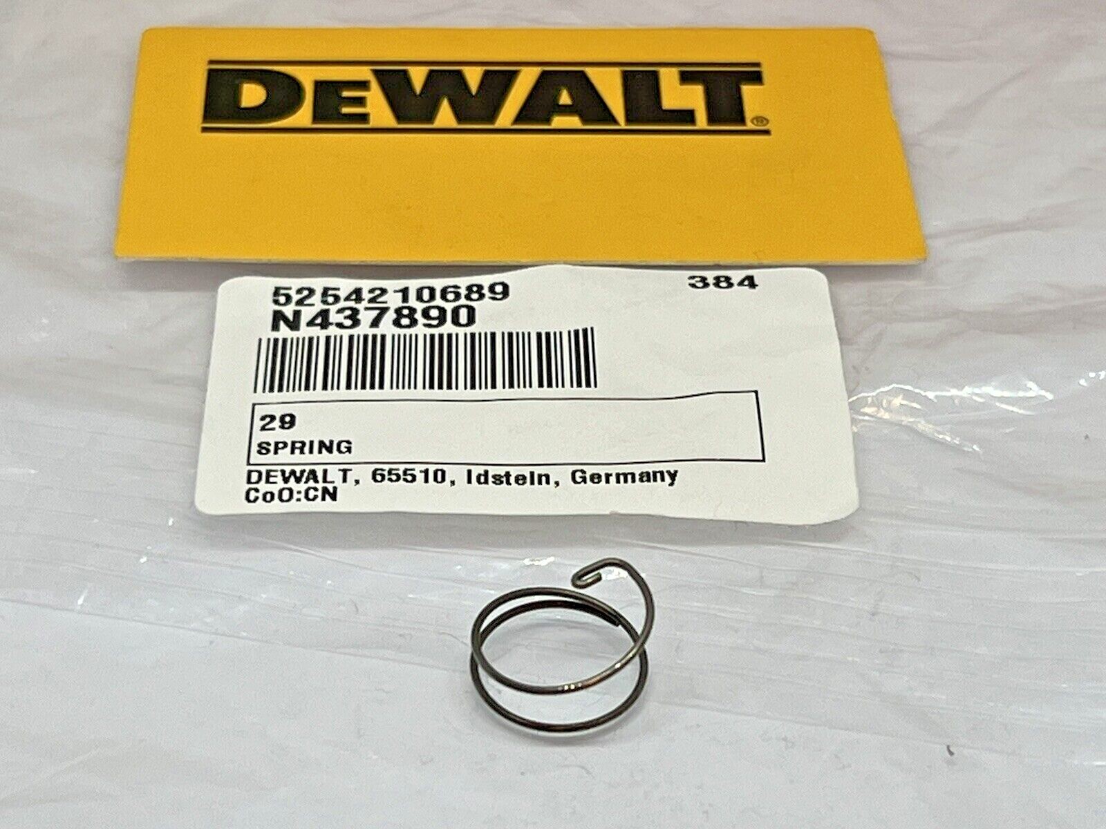 Genuine DeWalt Ball Spring N437890 For DCF887 DCF888 Brushless Impact ...