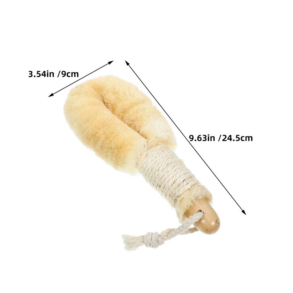 2 Pcs Exfoliating Back Scrubber with Handles Brush for Shower Body Soft ...