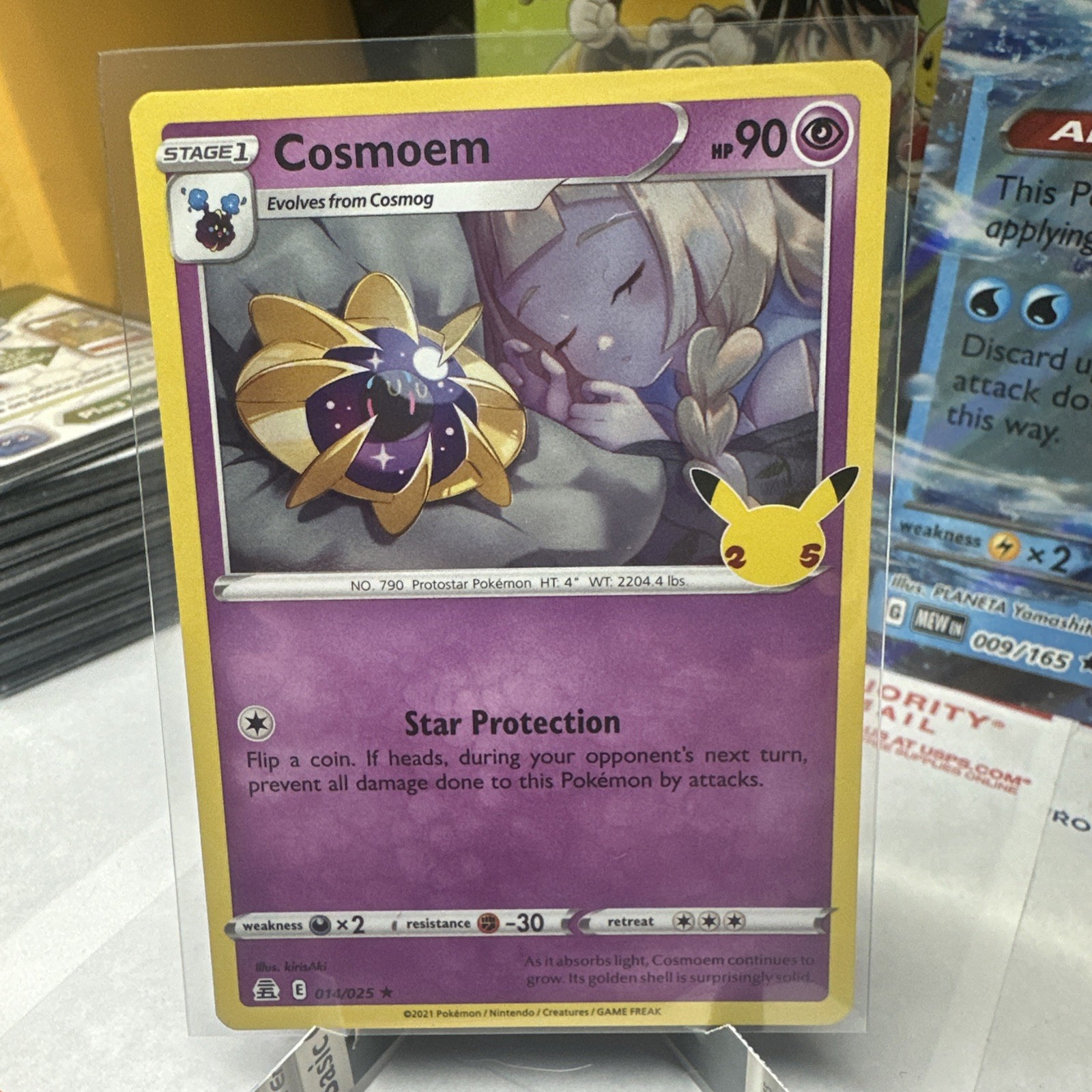 Pokémon TCG Cosmoem Celebrations Holo Rare Card 014/025 NM Condition | eBay