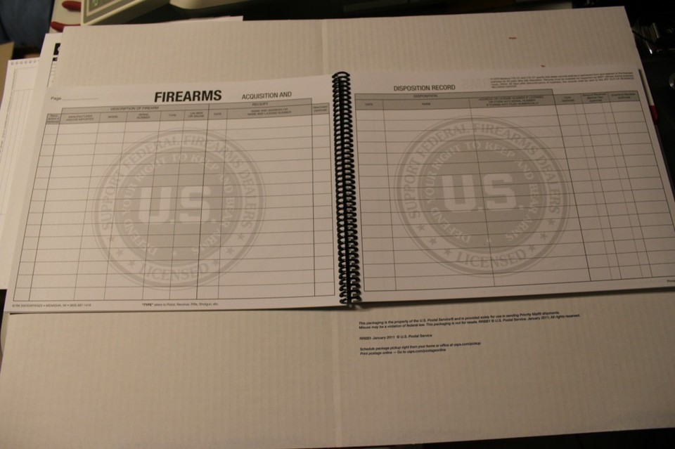 Two ATF Approved A&D Bound Book Gun Record Log for FFL Federal Firearms ...