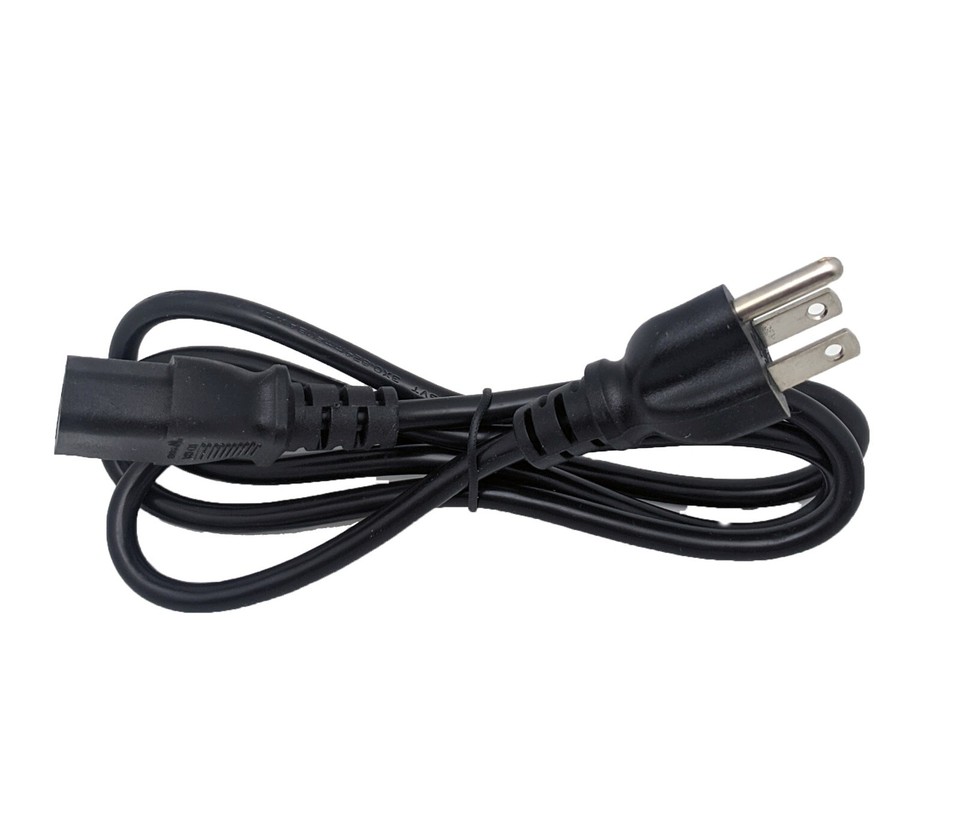 New US Standard 5ft AC Power Cord Cable for PC, Flat Panel LCD Computer ...