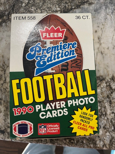 1990 Fleer Football complete box | eBay