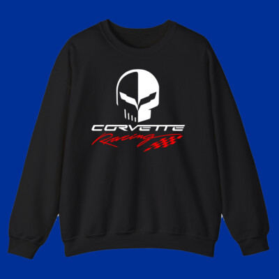 Corvette Racing Jake Scull Skull Black Size S-3XL | eBay
