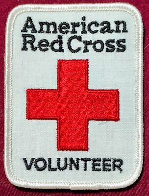 American Red Cross Sew On Volunteer Patch 2.75" x 3.75" | eBay