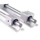 2Pcs SBR16 300-2000mm Linear Slide Rail Guide with 4 SBR16UU Bearing ...