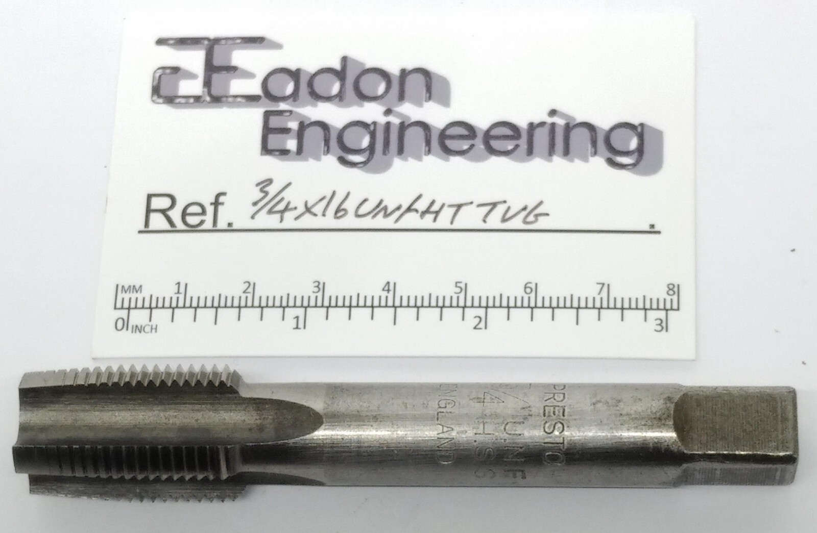 3/4" x 16TPI UNF (Unified National Fine) Tap or Tap Set, HSS. By Top ...