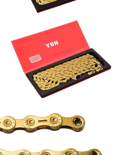 YBN 11 Speed Bicycle Chain SLA H11-TIG Gold Titanium coating | eBay