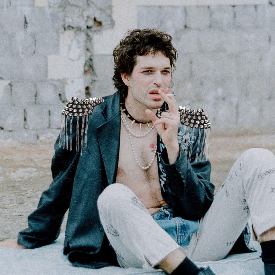 Pair Of Alloy Tassel Chain Rivet Epaulet Shoulder Badge For Costume ...