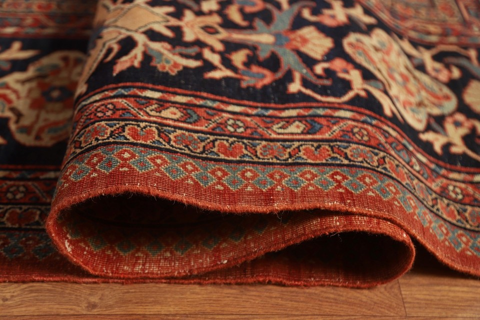 Masterpiece Antique Open Filed Rug Palace Size Handmade Pre-1900 Carpet ...
