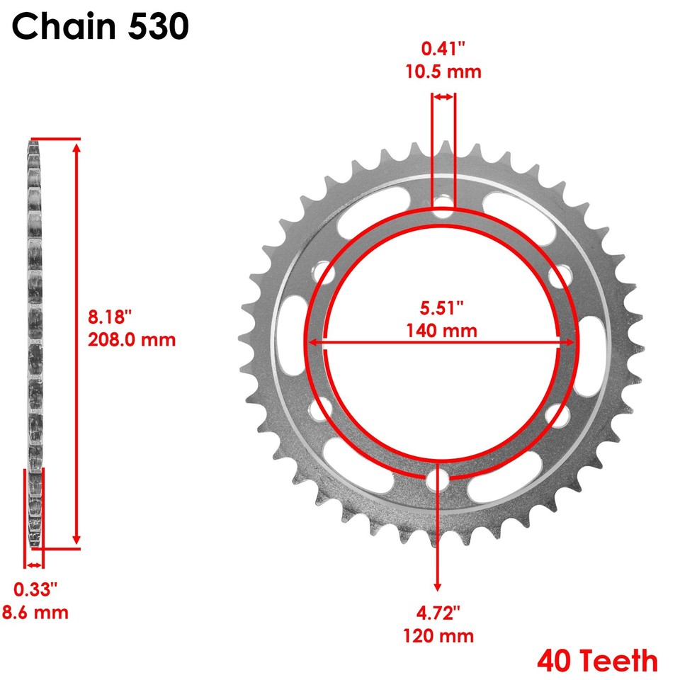 Drive Chain & Sprockets for Suzuki GSX1300R Hayabusa 1300 1999 2000 ...