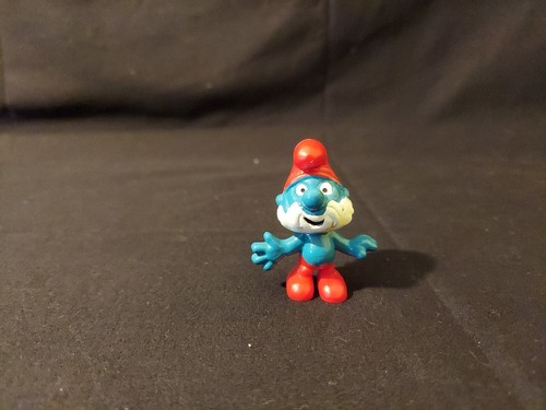 Smurfs 20001 Papa Smurf Grandpa Vintage Figure PVC Toy Mini Figurine ...