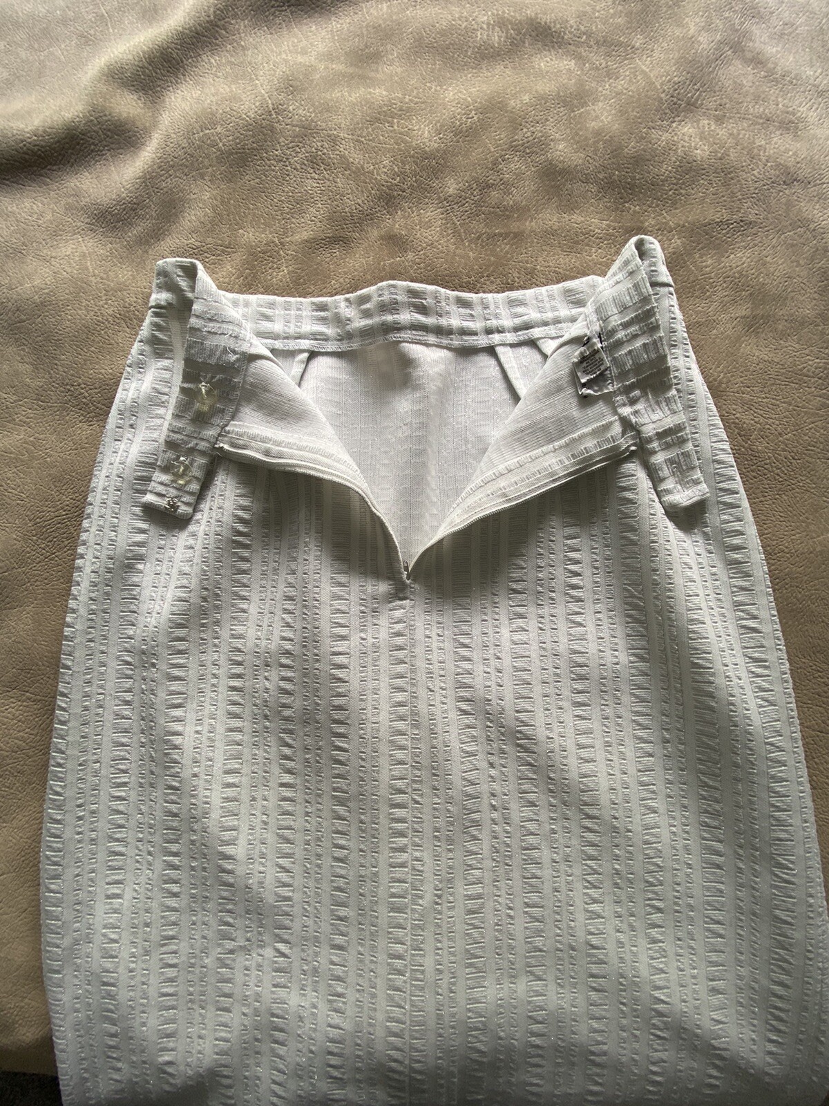 70's Vintage John California White Stretch Knit Long … - Gem