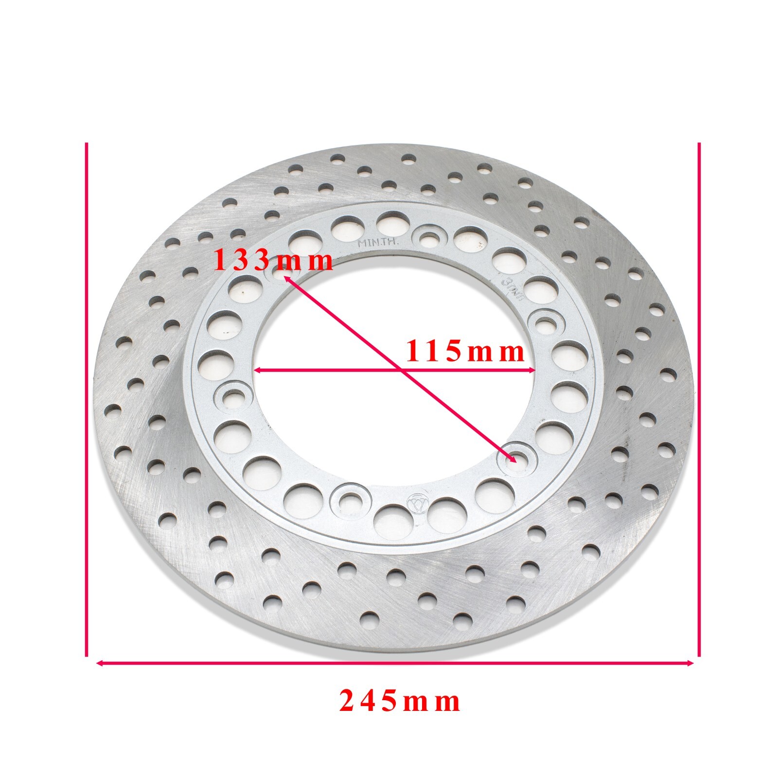 3MM THICK DISC DISK BRAKE ROTOR FOR ELECTRIC GO KART MINI BIKE DIRT ...