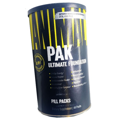 Animal Pak All-in-One Multi-Vitamin Ultimate Foundation 44 Packs Exp 09 ...