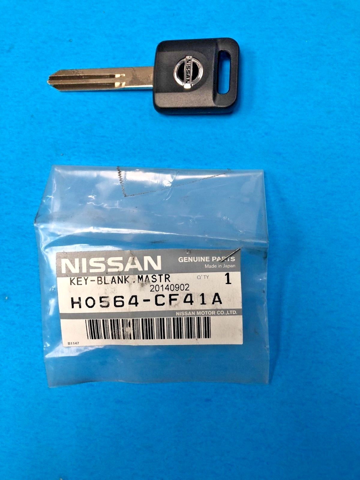 2005-2008 NISSAN 350Z GENUINE H0564CF41A KEY, BLANK MASTER H0564-CF41A ...