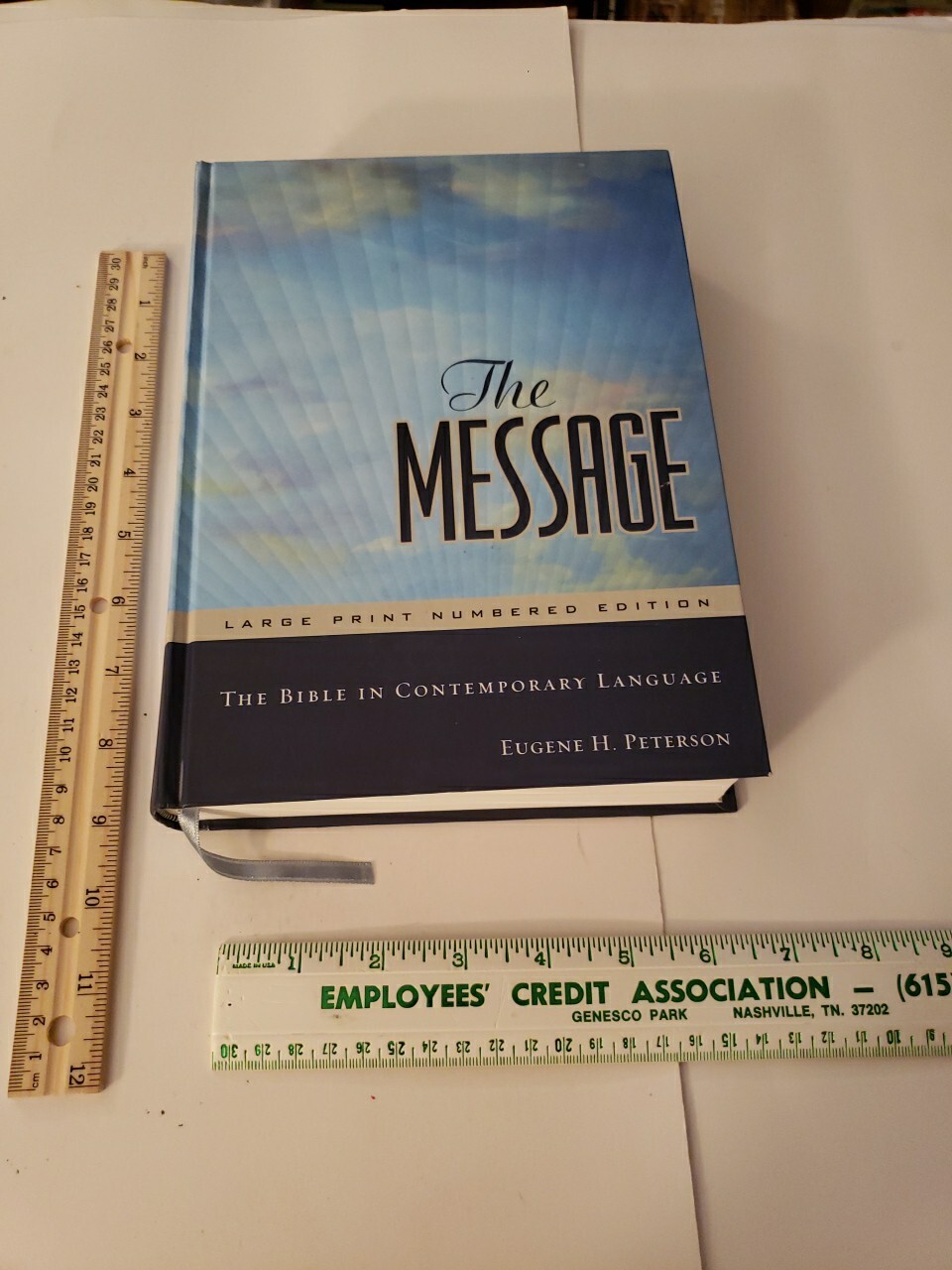 The Message Bible Large Print Numbered Edition Contemporary Language ...