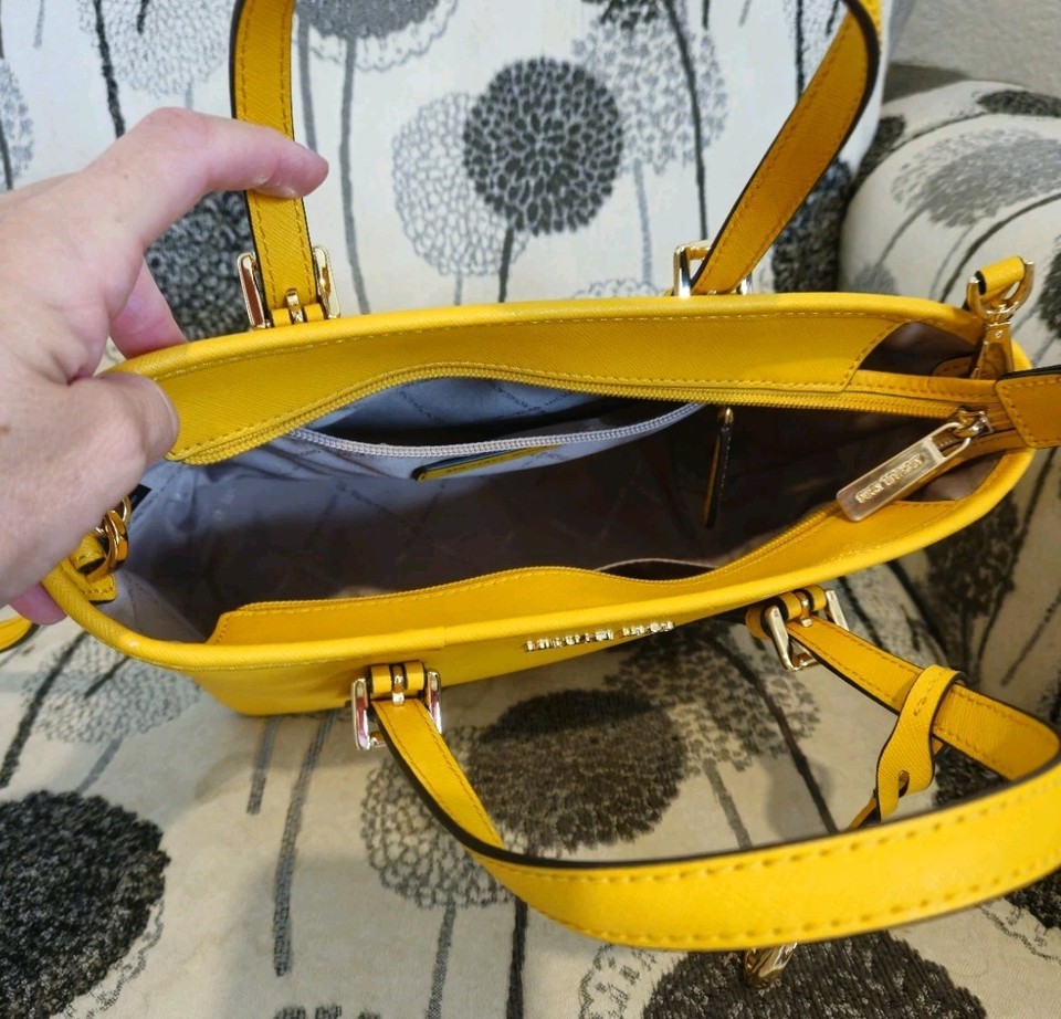Michael Kors XS Extra Small Leather Carryall Tote Crossbody Bag Handbag ...