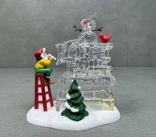 Dept 56 "A Busy Elf" North Pole Sign Heritage Village Collection #56366 ...
