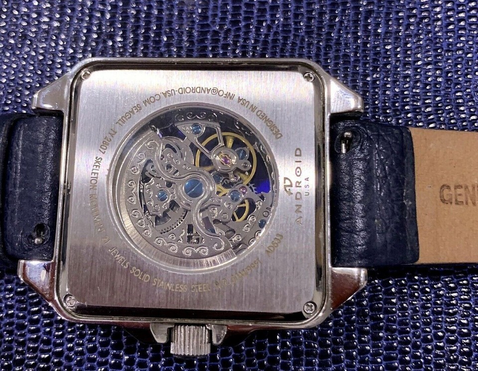 Android AD533 SKELETON PRISM 8N24 MIYOTA Automatic Skeleton Bracelet ...