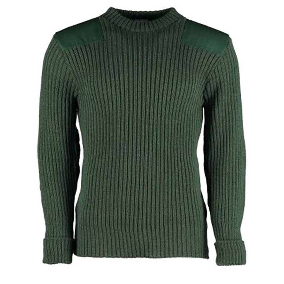 British Commando Sweater Woolly Pully CREW Neck - Various Colors | eBay