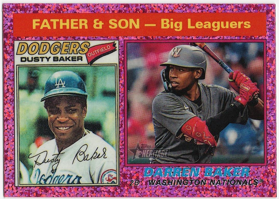 2025 Topps Heritage - Father & Son - Big Leaguers Dusty Baker, Darren ...