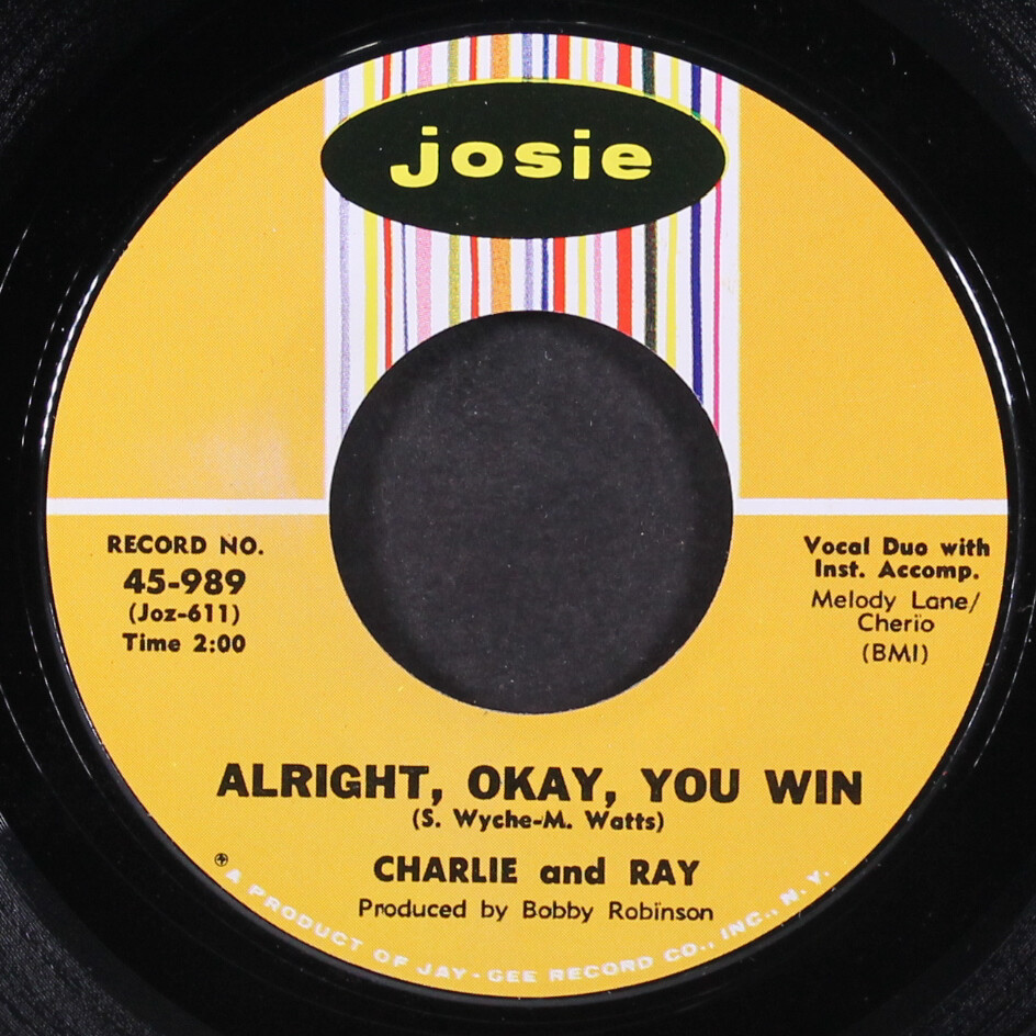 CHARLIE & RAY: i'm so happy i could shout / alright, okay you win JOSIE ...