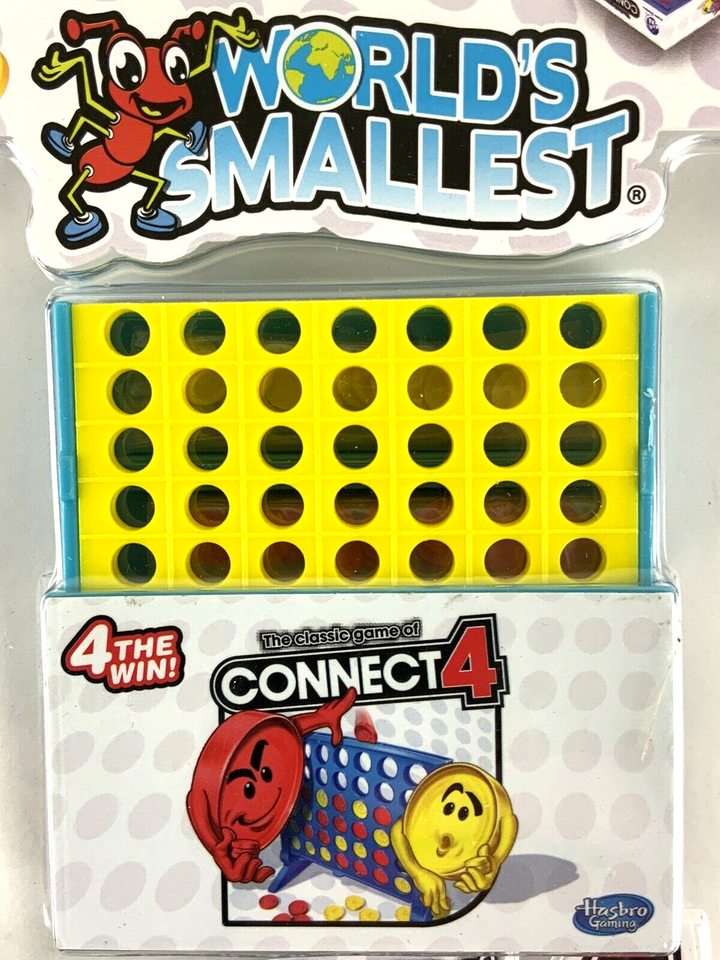 World's Smallest CONNECT 4 Checkers Board Game Toy Doll House Miniature ...