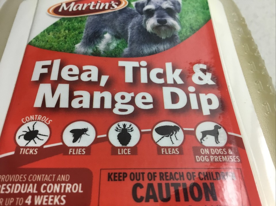 16 oz Flea Tick & Mange Dip 3.2% Permethrin Kills Fleas Flies Lice ...