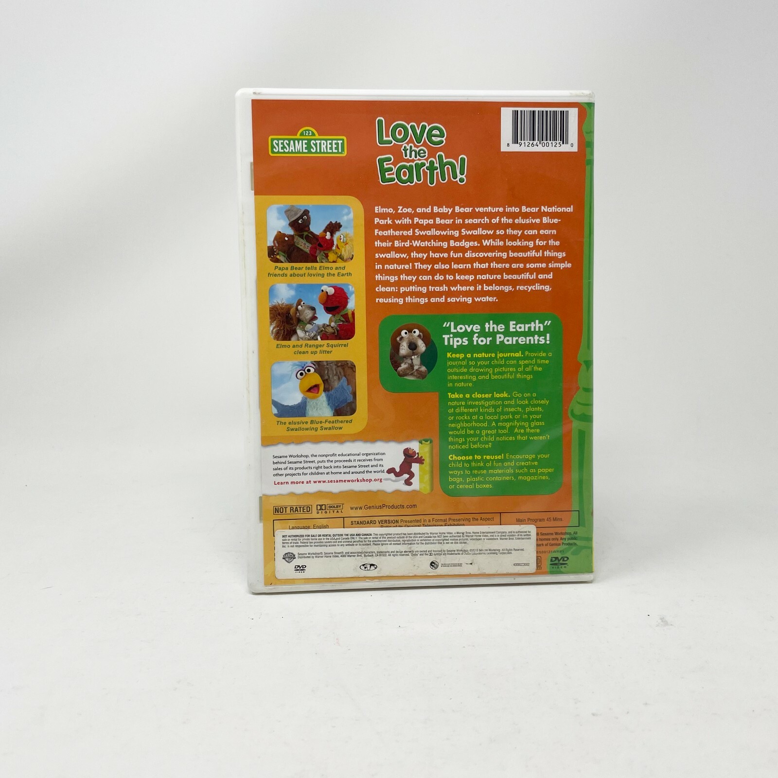 Sesame Street - Love the Earth DVD - Elmo 891264001250| eBay