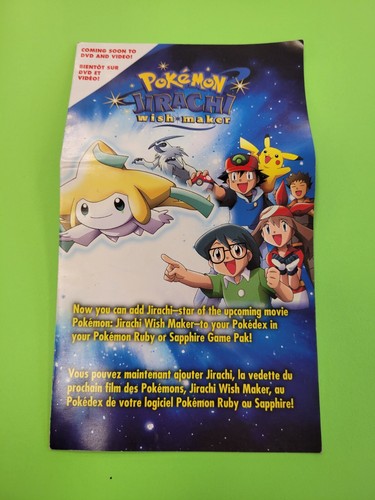 Nintendo GameCube Pokemon Colosseum Bonus Disc Jirachi Wish Maker Promo ...