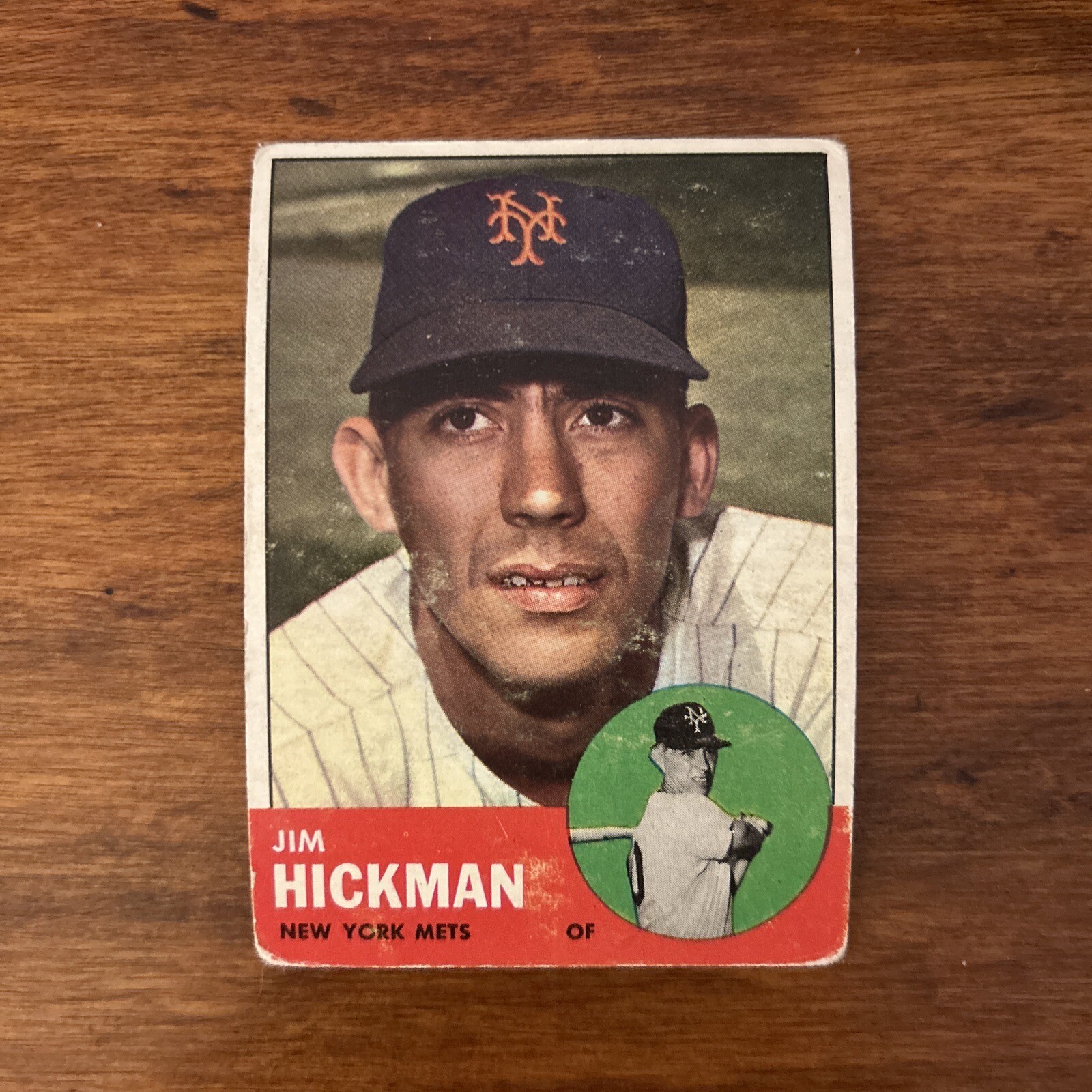 1963 Topps Baseball Jim Hickman New York Mets Card #107 | eBay