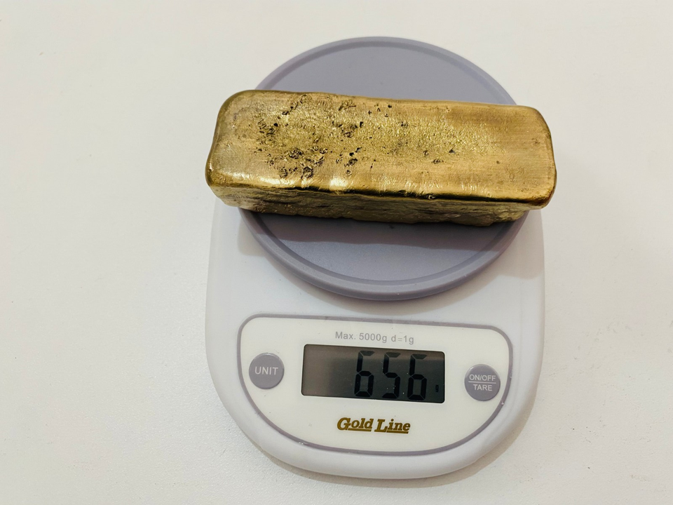 656 Grams Scrap Gold Bar For Gold Recovery Melted Different Computer ...