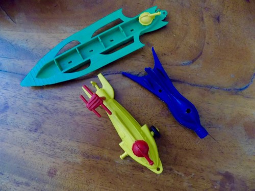 1950s Lido Captain Video Soft Plastic Rocket Carrier Vehicle and Space ...