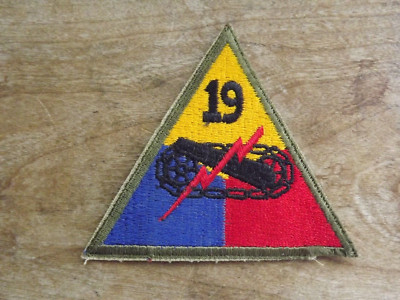 WW2 19th Armored Division Patch - INV# A5361 | eBay