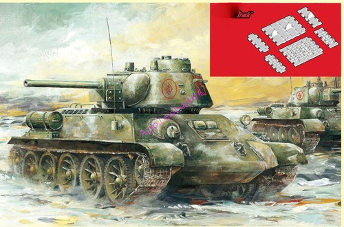 DRAGON 6757 1/35 Scale T-34/76 No.183 Factory Mod.1943 w/Commander ...