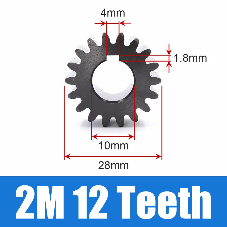 2 Mod Spur Gear 12-30 Teeth Flat Gear Motor Transmission Gears 45 ...