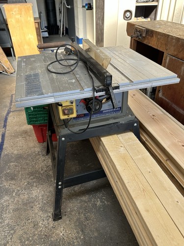 Ryobi Large Industrial Table Saw With Sliding Ends On Stand | eBay UK