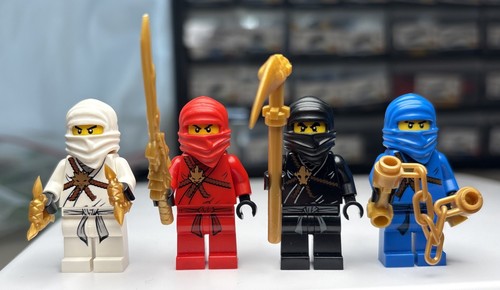 LEGO Ninjago The Golden Weapons Minifigure Kai Cole Jay Zane Authentic ...
