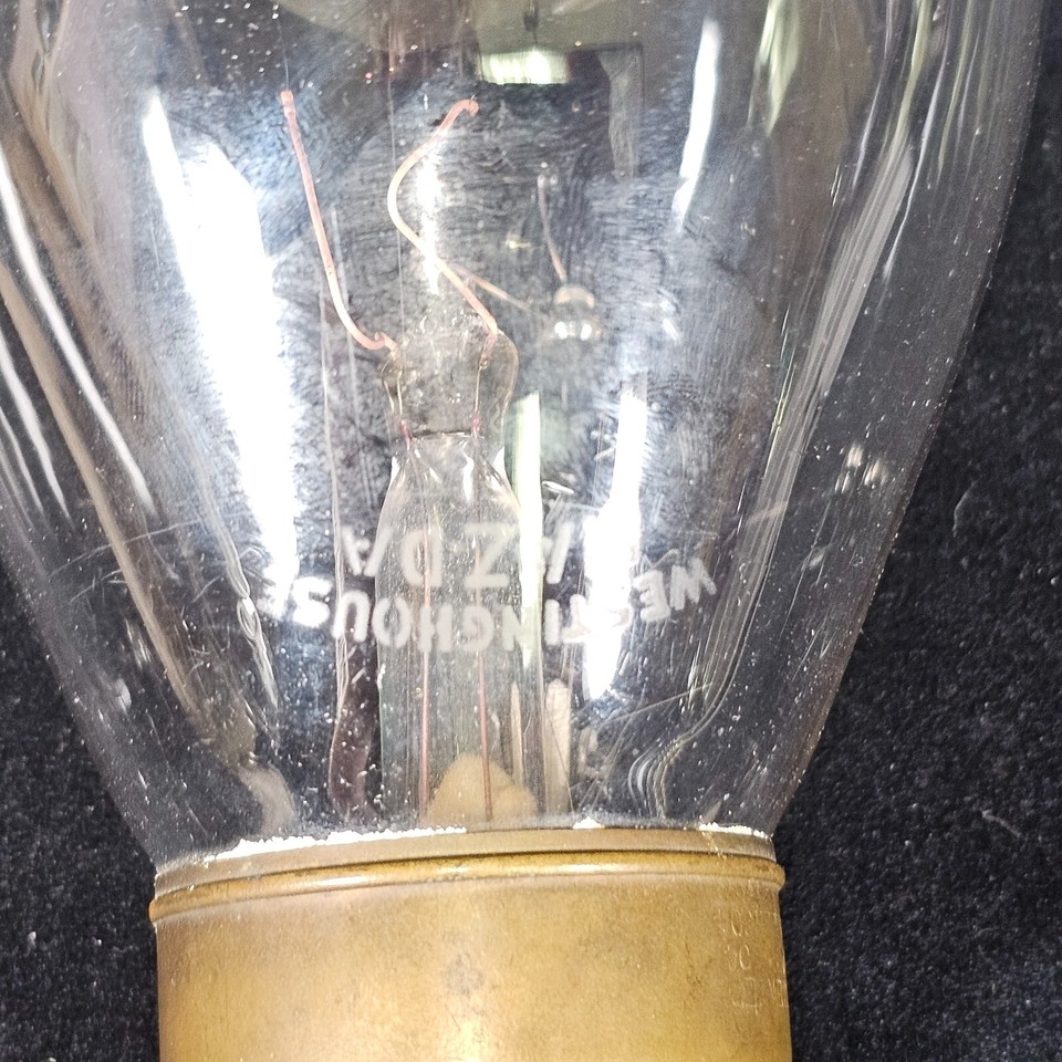 MASSIVE HUGE Antique Exhaust Tip Westinghouse Mazda Light Bulb | eBay