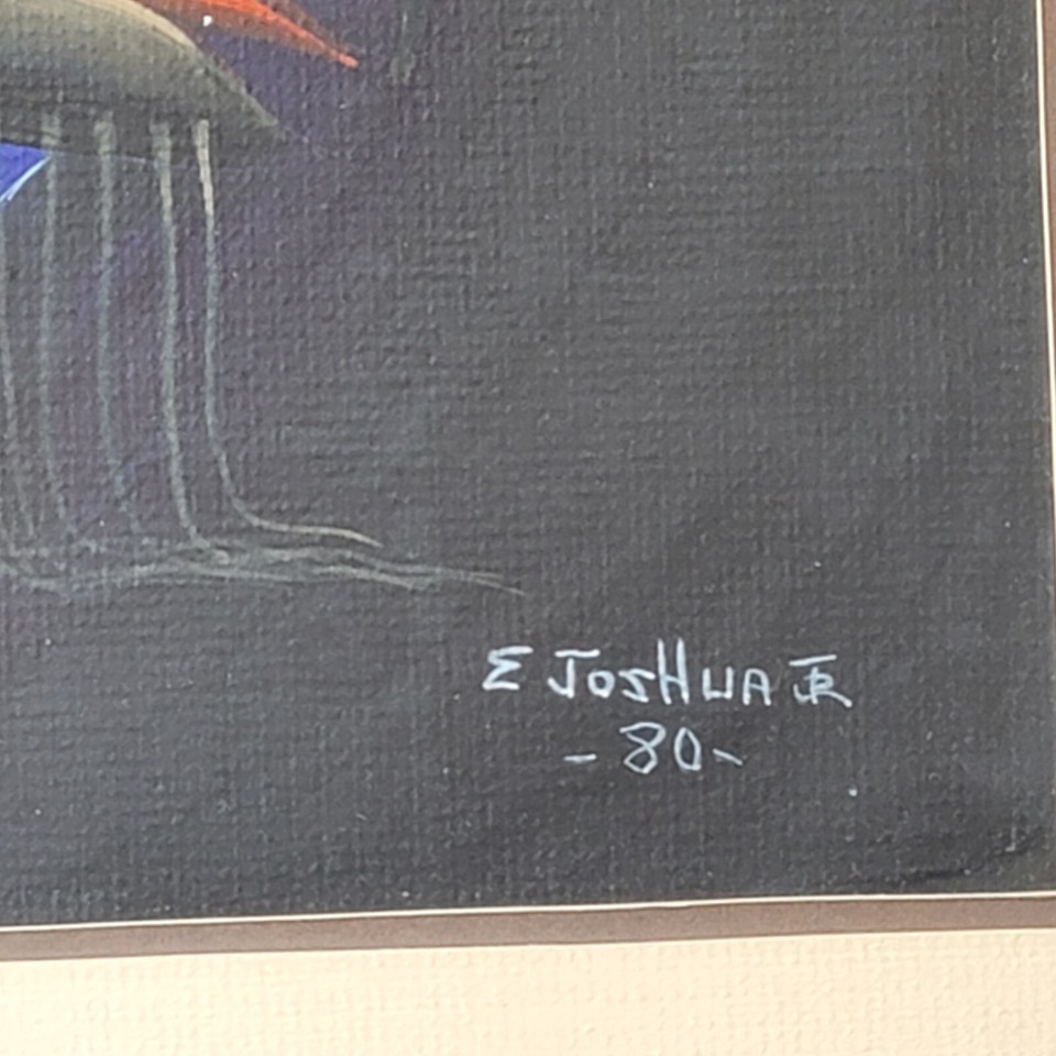 E Joshua Jr 1980 Native American Original Painting | eBay