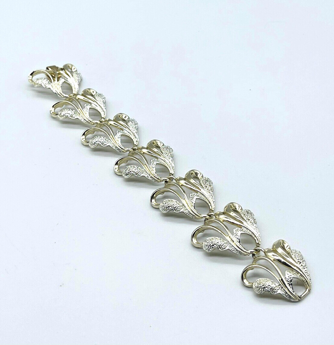 Beautiful Vtg SARAH COVENTRY Silver Tone Links Bracel… - Gem