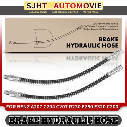 2x Rear Brake Hydraulic Hoses for Benz R230 S212 S204 W204 X204 W220 ...