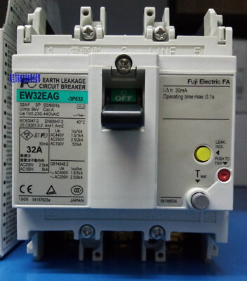 Fuji Electric Leakage protection Circuit breaker EW32EAG-3P 32A | eBay