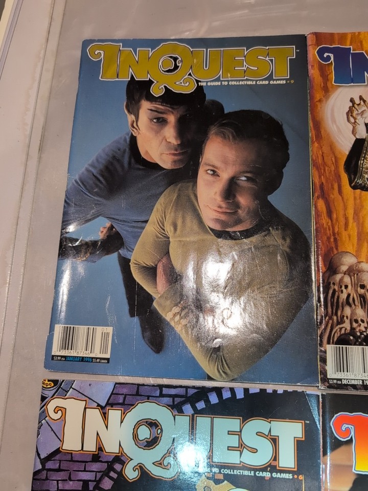 INQUEST Magazines #0 #1 #2 #3 #4 #5 #6 #7 #8 #9 Lot of 10 MTG MARVEL ...