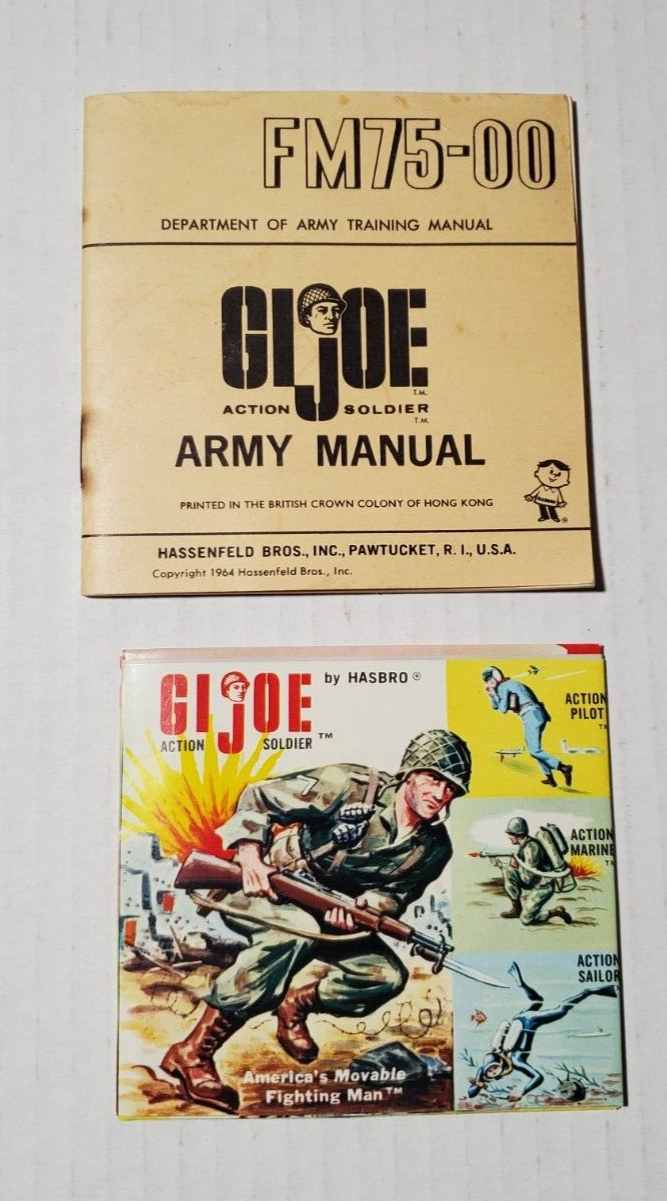 1964 GI Joe Army Manual FM75-00 and Action Soldier Foldout, Pilot ...