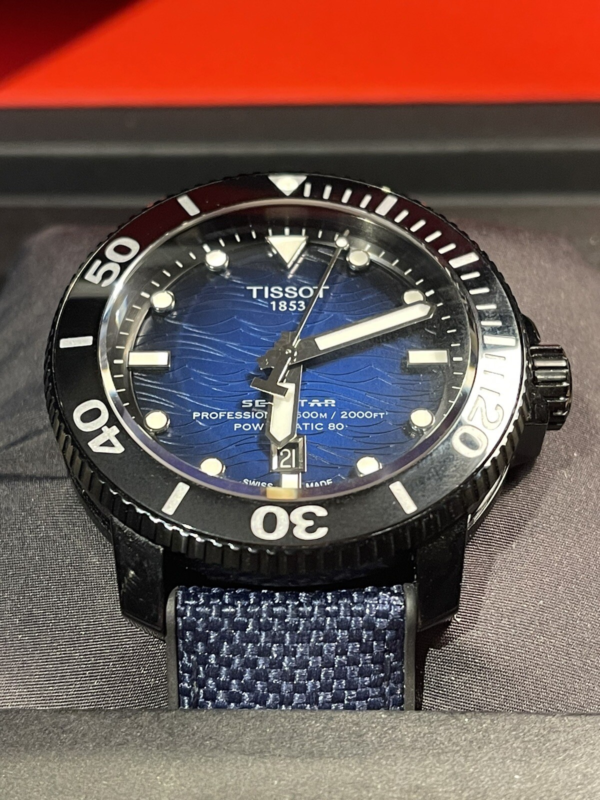 Tissot Seastar 2000 Blue Men's Watch - T1206073704100 | eBay