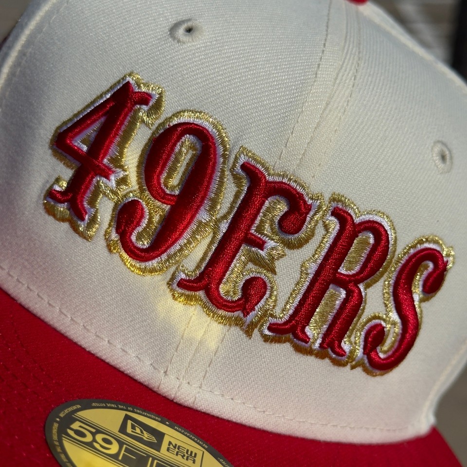 Chrome NFL San Francisco Forty Niners 49ers 59fifty Fitted Cap Hat Sun ...