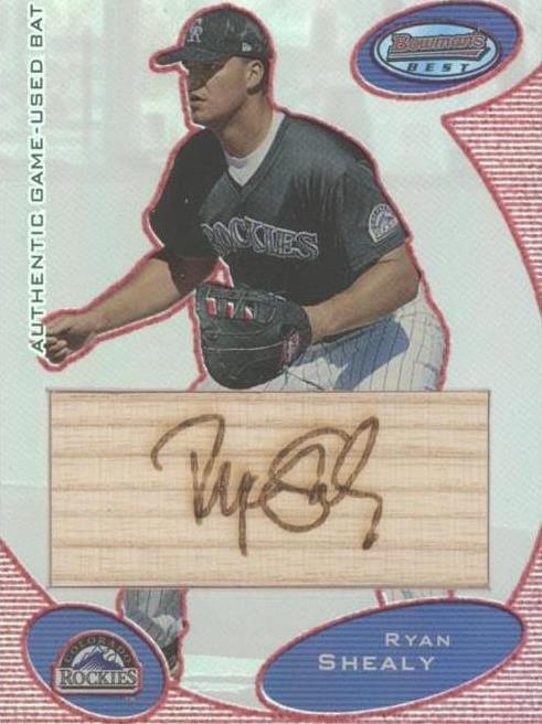 2003 Bowman's Best - Ryan Shealy #BB-RNS Red /50 (MEM, RC) for sale ...
