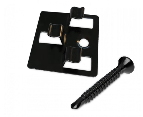 100Pcs COMPOSITE Decking clips Hidden 3mm Spacer with Metal Self ...